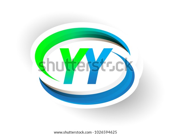 Initial Letter Yy Logotype Company Name Stock Vector (Royalty Free ...