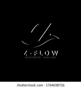 Initial Letter Z Flow Logo Vector Stock Vector (Royalty Free ...