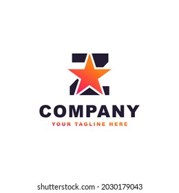 Initial Letter Z Star Logo Design Stock Vector (Royalty Free ...