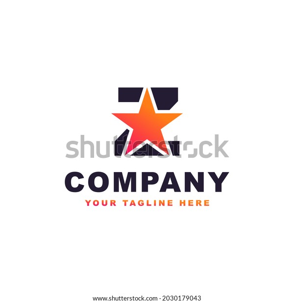 Initial Letter Z Star Logo Design Stock Vector (Royalty Free ...