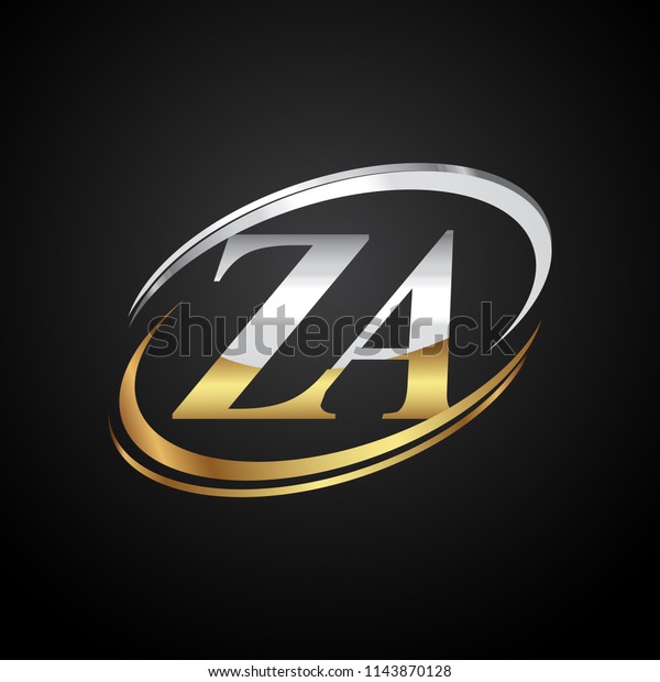 Initial Letter Za Logotype Company Name Stock Vector (Royalty Free ...