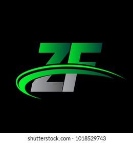Initial Letter Zf Logotype Company Name Stock Vector (Royalty Free ...