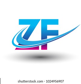 Initial Letter Zf Logotype Company Name Stock Vector (Royalty Free ...