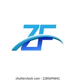Initial Letter Zf Logotype Company Name Stock Vector (Royalty Free ...