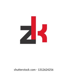 Initial Letter Zk Linked Circle Lowercase Stock Vector (Royalty Free ...