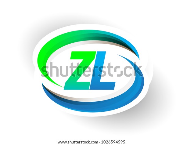Initial Letter Zl Logotype Company Name Stock Vector (Royalty Free ...