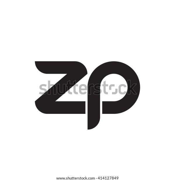 Initial Letter Zp Linked Round Lowercase Stock Vector (Royalty Free ...