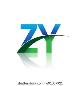 Initial Letter Zy Logotype Company Name Stock Vector (Royalty Free ...