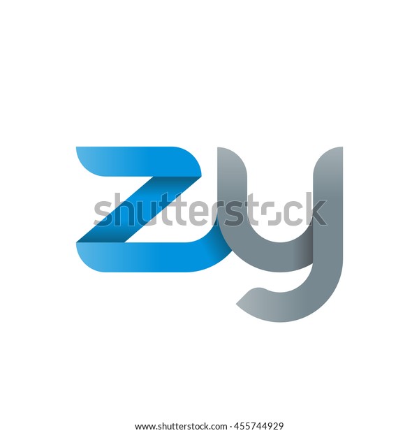 Initial Letter Zy Modern Linked Circle Stock Vector (Royalty Free ...