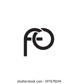 Initial Letters Fo Round Linked Chain Stock Vector (Royalty Free) 597678194 | Shutterstock