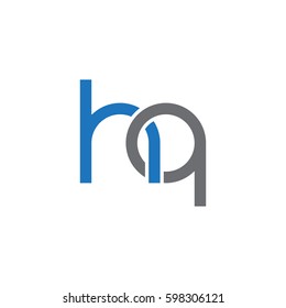 Initial Letters Hq Round Linked Overlapping Stock Vector (Royalty Free ...