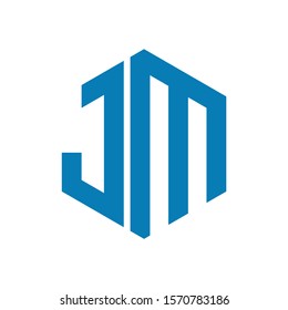 Initial Letters Jm Modern Logo Template Stock Vector (Royalty Free ...