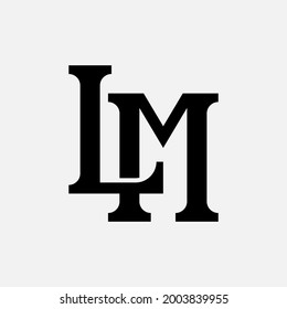 Initial Letters L M Lm Ml Stock Vector (Royalty Free) 2003839955 ...