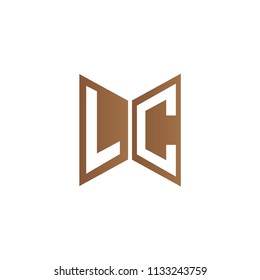 Initial Letters Lc Logo Design Linked Stock Vector (Royalty Free ...