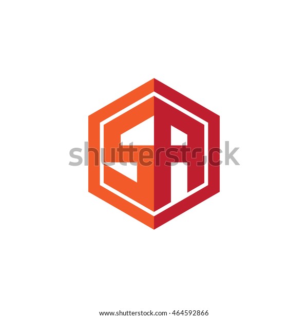 Initial Letters Sa Hexagon Shape Logo Stock Vector (Royalty Free ...