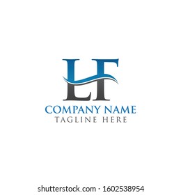 Initial Lf Letter Logo Design Vector Stock Vector (Royalty Free ...