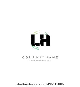Initial Lh Abstract Logo Design Vector Stock Vector (Royalty Free ...