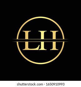 Initial Lh Letter Logo Design Vector Stock Vector (Royalty Free ...