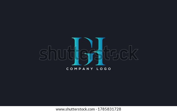 Initial Linked Letter Igh Logo Design Stock Vector (Royalty Free ...
