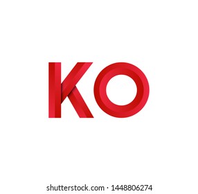 Ko Logo Images, Stock Photos & Vectors | Shutterstock
