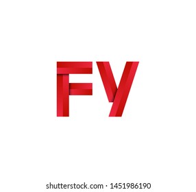 Initial Logo 2 Letters Red Vector Stock Vector (Royalty Free ...