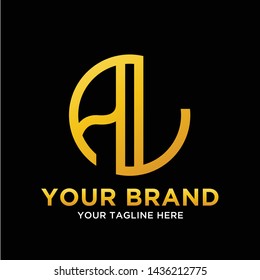 Initial Logo Al Ail La Concept Stock Vector (Royalty Free) 1436212775 ...