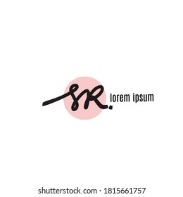 Initial Logo Business Personal Professional Stock Vector (Royalty Free ...