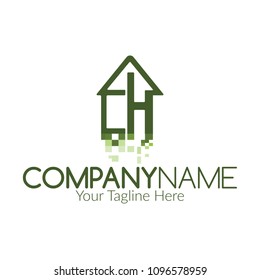Initial Logo Ch House Icon Stock Vector (Royalty Free) 1096578959 ...