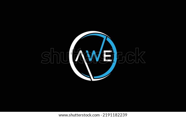 Initial Logo Concept Letter Awe Logo Stock Vector (Royalty Free ...