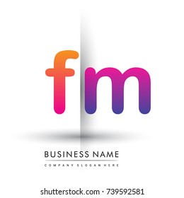 Initial Logo Fm Lowercase Letter Orange Stock Vector (Royalty Free) 739592581 | Shutterstock