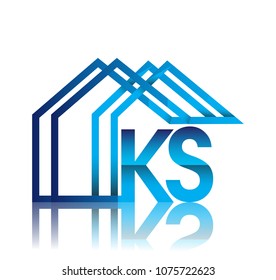 Initial Logo Ks House Icon Business Stock Vector (Royalty Free ...