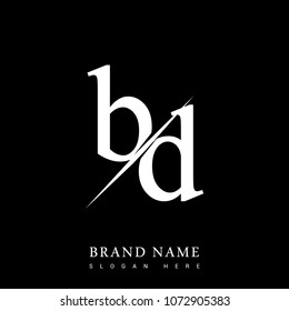 Initial Logo Letter Bd Company Name Stock Vector (Royalty Free) 1072905383