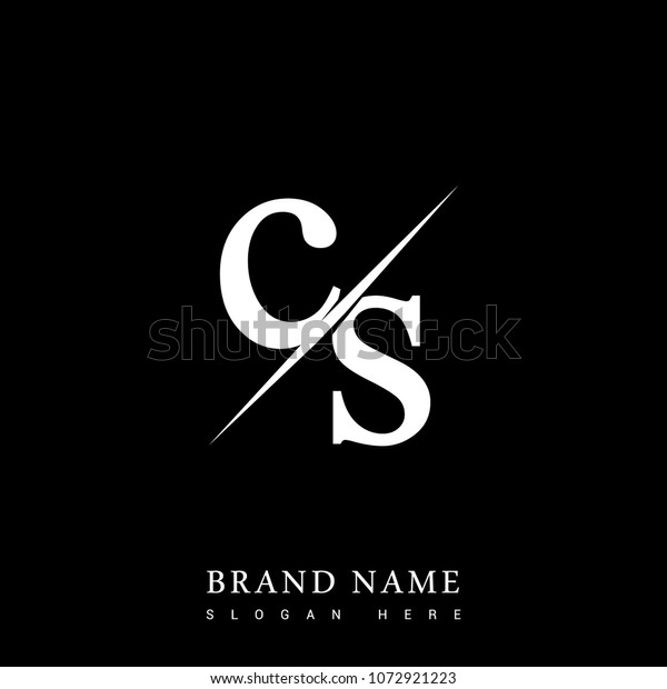 Initial Logo Letter Cs Company Name Stock Vector (Royalty Free) 1072921223