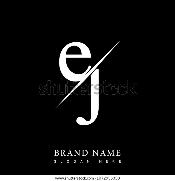 Initial Logo Letter Ej Company Name Stock Vector (Royalty Free ...
