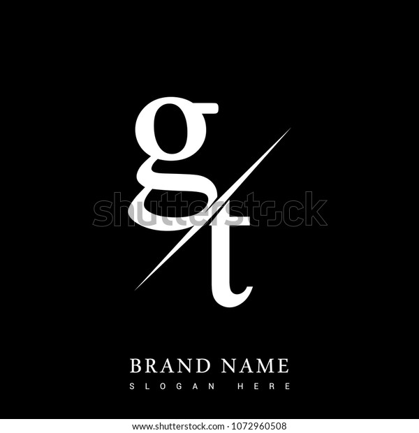 Initial Logo Letter Gt Company Name Stock Vector (Royalty Free ...