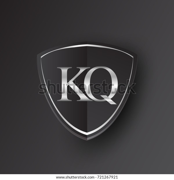 Initial Logo Letter Kq Shield Icon Stock Vector (Royalty Free) 721267921