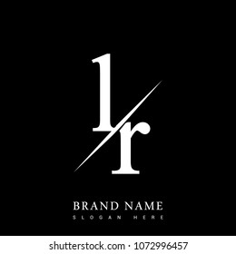 Initial Logo Letter Lr Company Name Stock Vector (Royalty Free ...