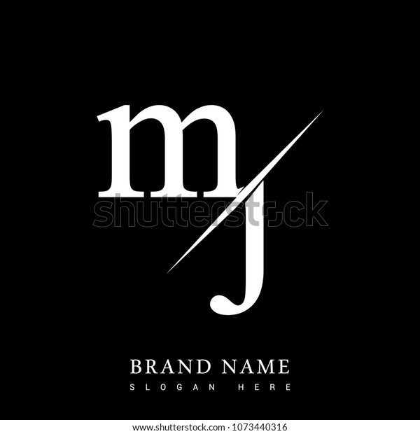 Initial Logo Letter Mj Company Name Stock Vector (Royalty Free) 1073440316