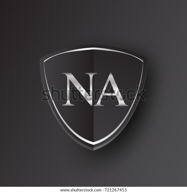 Initial Logo Letter Na Shield Icon Stock Vector (Royalty Free ...