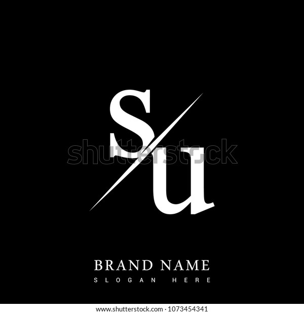 Initial Logo Letter Su Company Name Stock Vector (Royalty Free ...