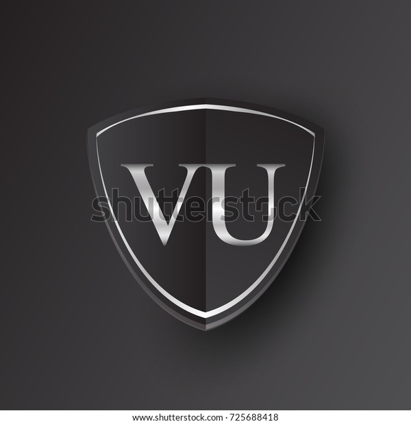 Initial Logo Letter Vu Shield Icon Stock Vector (Royalty Free ...