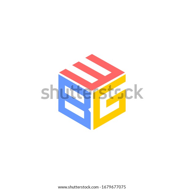 Initial Logo Letter Wbg Hexagon Logo Stock Vector (Royalty Free ...