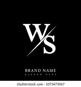 Initial Logo Letter Ws Company Name Stock Vector (Royalty Free ...