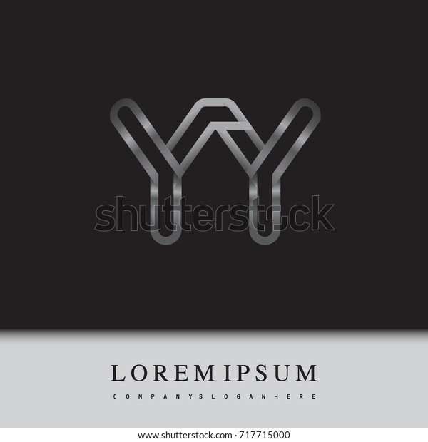 Initial Logo Letter Yy Linked Outline Stock Vector (Royalty Free) 717715000