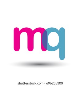Initial Logo Mq Lowercase Letter Blue Stock Vector (Royalty Free ...