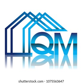 Initial Logo Qm House Icon Business Stock Vector (Royalty Free ...