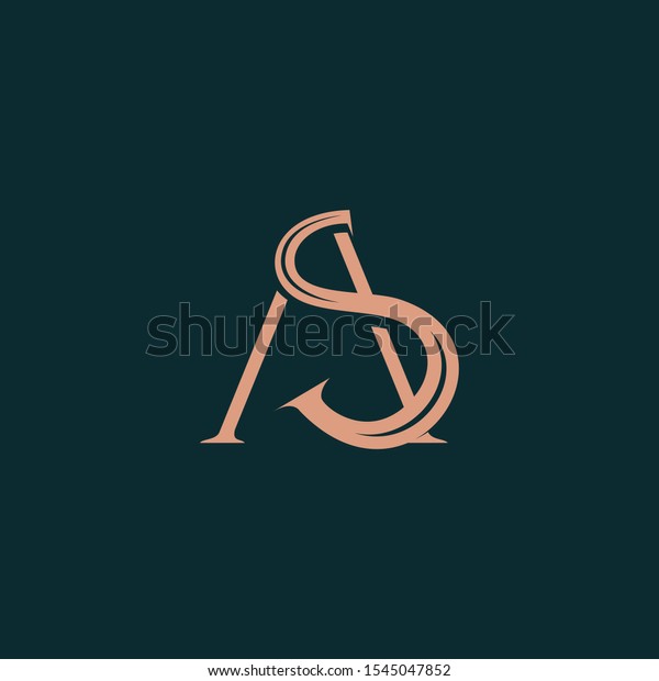 Initial Logo S Modern Simple Gold Stock Vector (Royalty Free ...