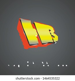 Initial Logo Yellow Alphabet Hb Stock Vector (Royalty Free) 1464535322 ...
