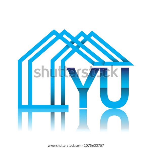 Initial Logo Yu House Icon Business Stock Vector (Royalty Free ...