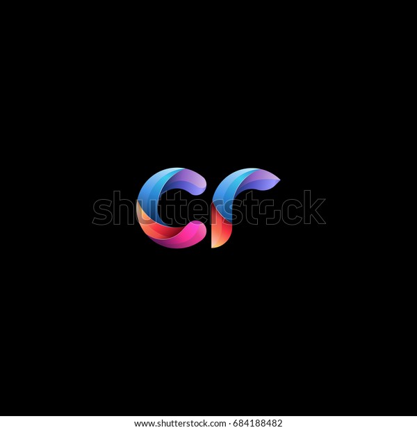Initial Lowercase Letter Cr Curve Rounded Stock Vector (Royalty Free ...